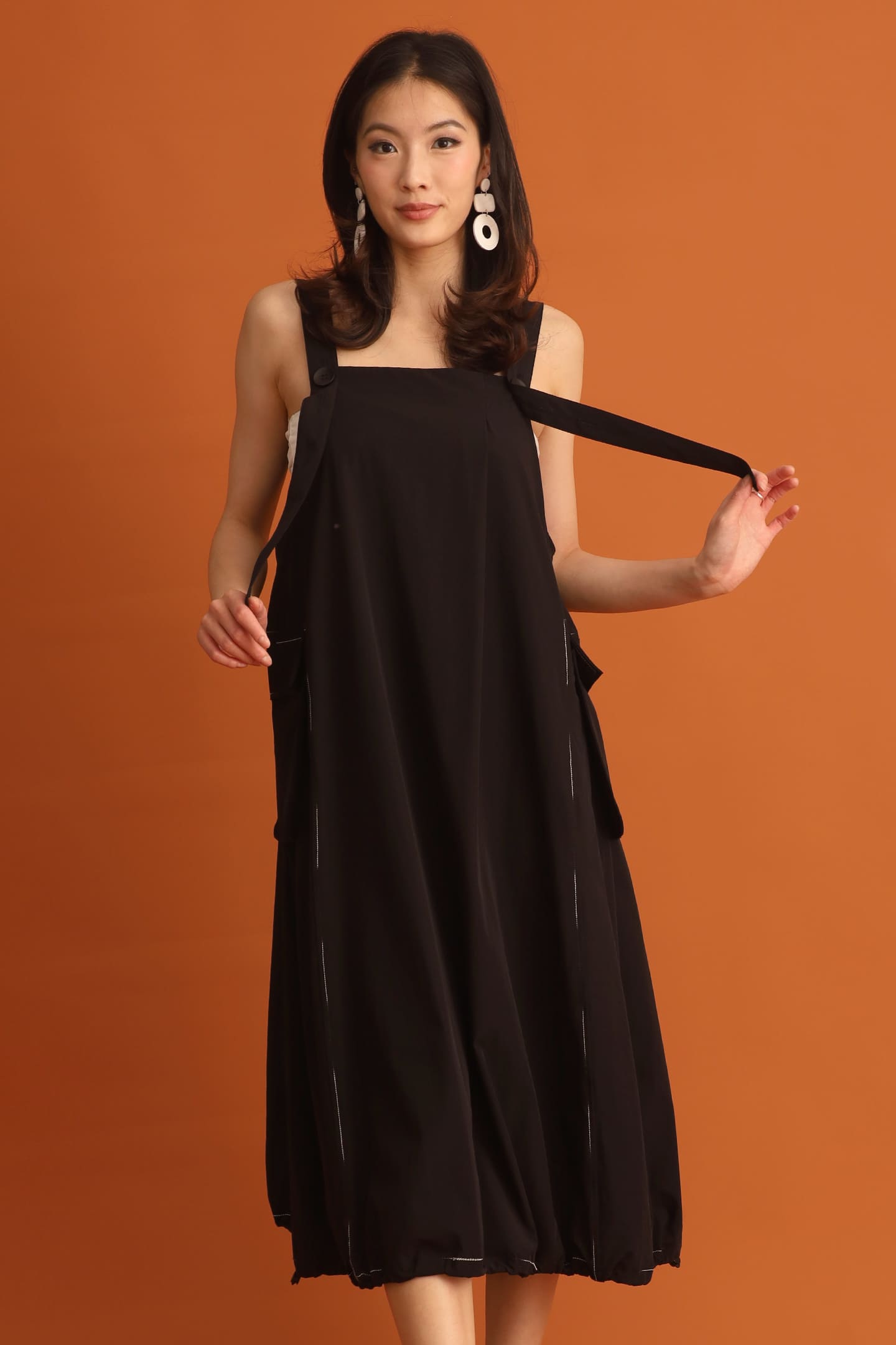 CHOSEN - Sera Pinafore Drawstring Dress